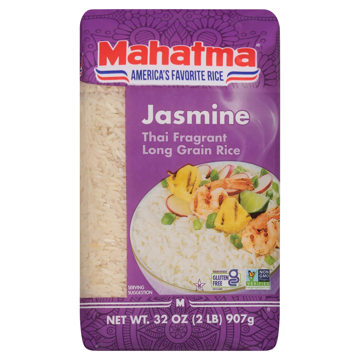Mahatma Jasmine White Rice, Thai Fragrant Long Grain Rice, 2 lb — Eclat ...