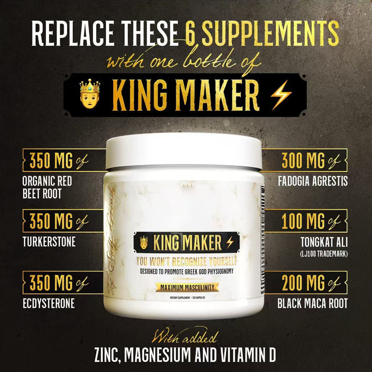 13-in-1 Male Maca Capsules 120 Capsules KING MAKER — Eclat Trade