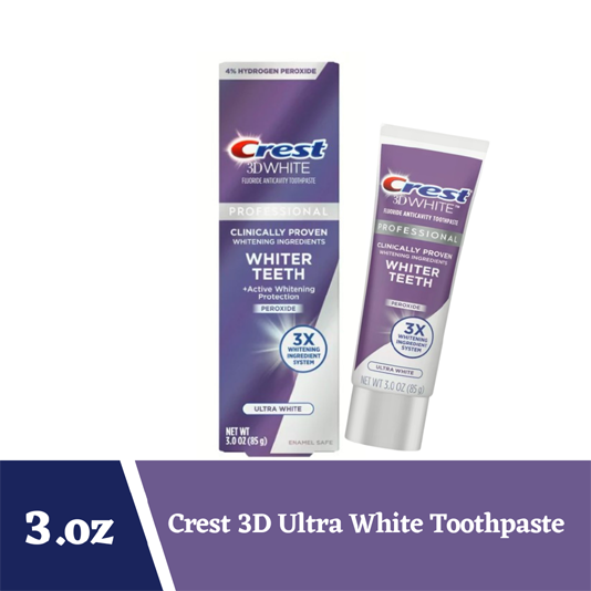 Crest 3D White Professional Ultra White Toothpaste 3.0oz — Eclat Trade